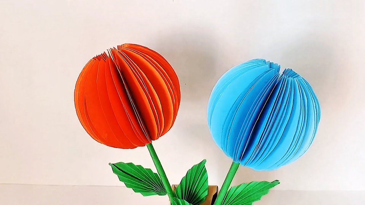 Beautiful Apple-Shaped Paper Flower Bouquet | DIY Paper Craft Floral ...