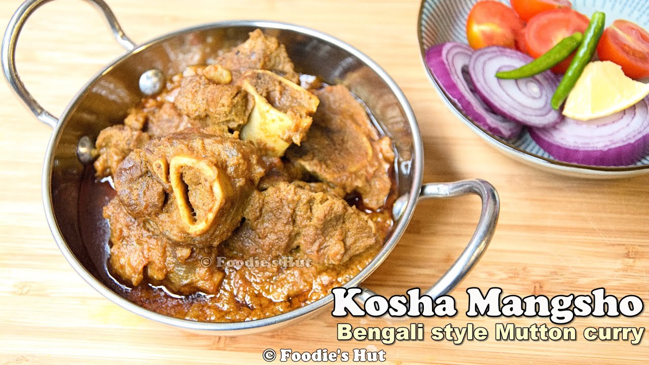 Kosha Mangsho -Bengali Style Slow Cooked Goat Meat Curry | Bengali ...