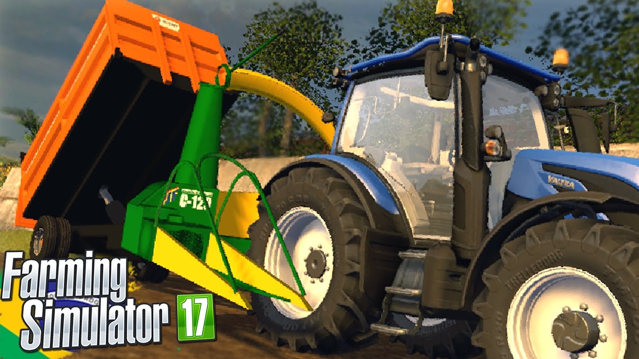 Farming simulator 17 - Forrageira(silageira) e caçamba para silagem ...