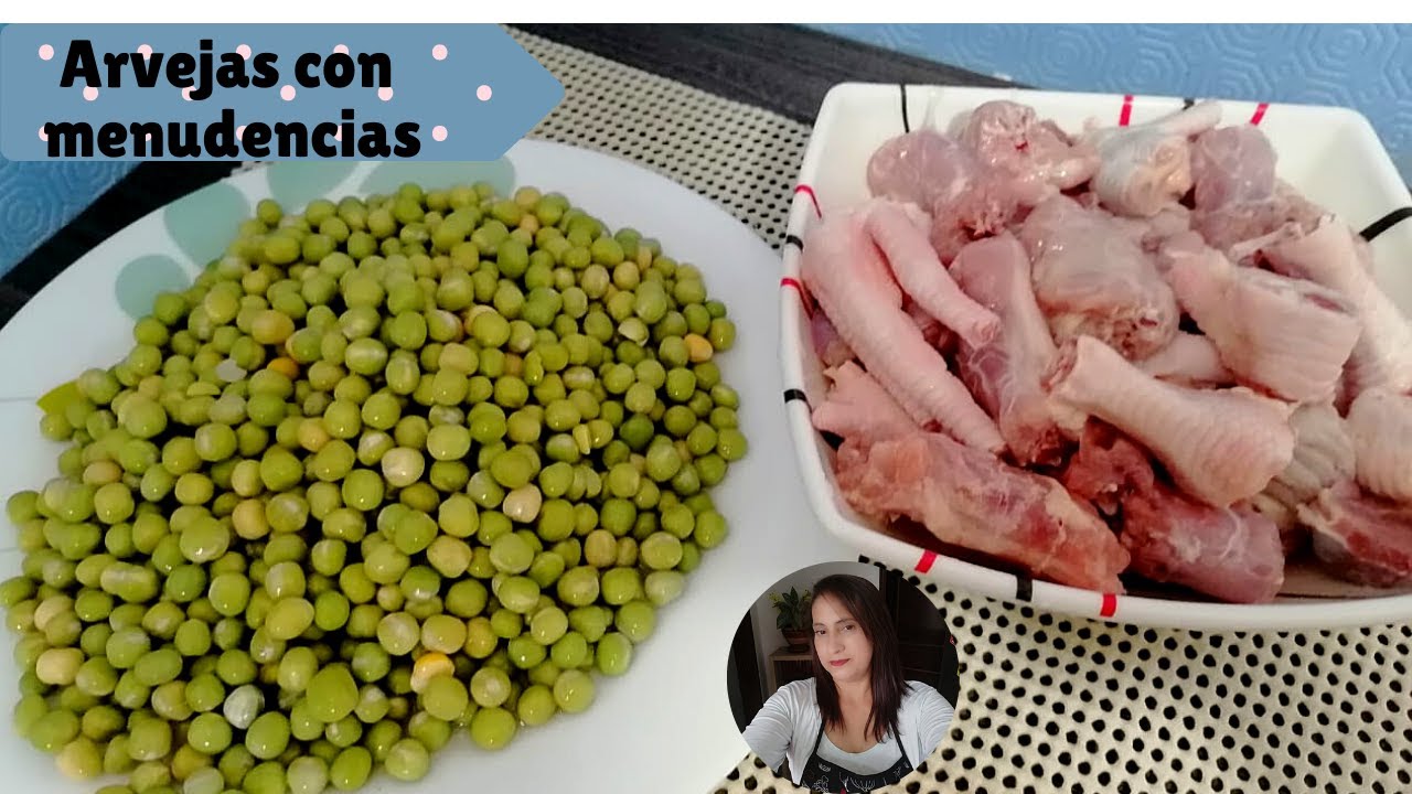 Arvejas guisadas con menudencias de pollo 💪 Recetas de cocina fácil y ...