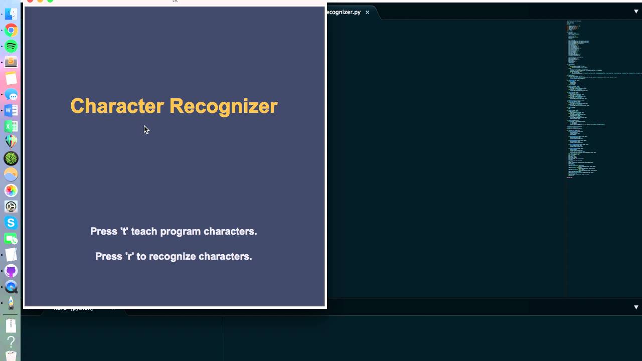 Jason Bak - Character Recognition Program - YouTube