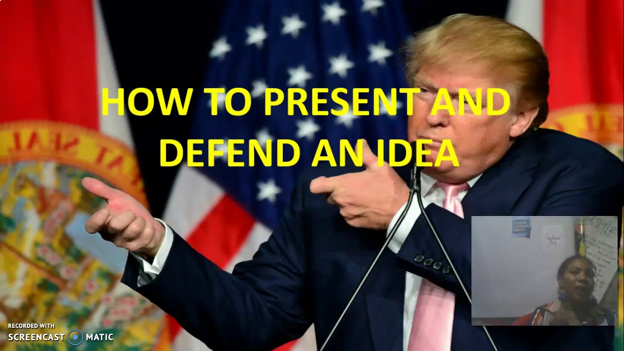 HOW TO PRESENT AND DEFEND AN IDEA - YouTube
