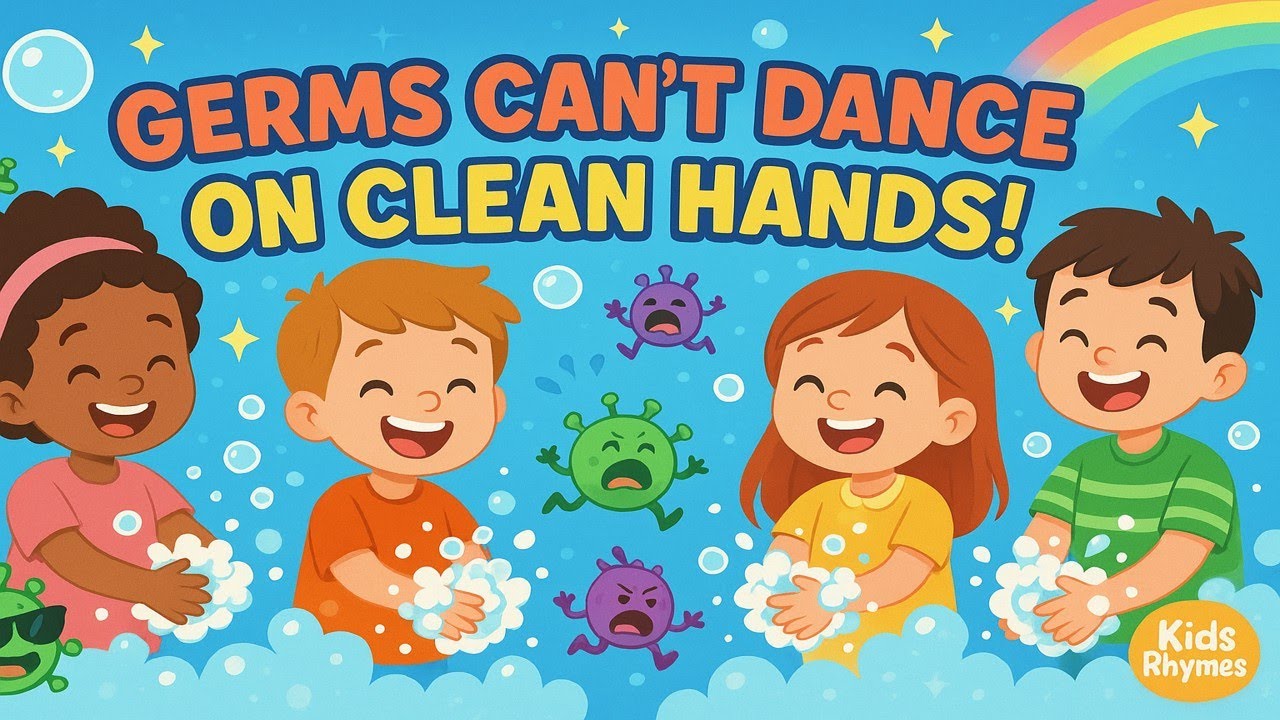 Germs Can’t Dance on Clean Hands! | Hand Washing Song for Kids ...