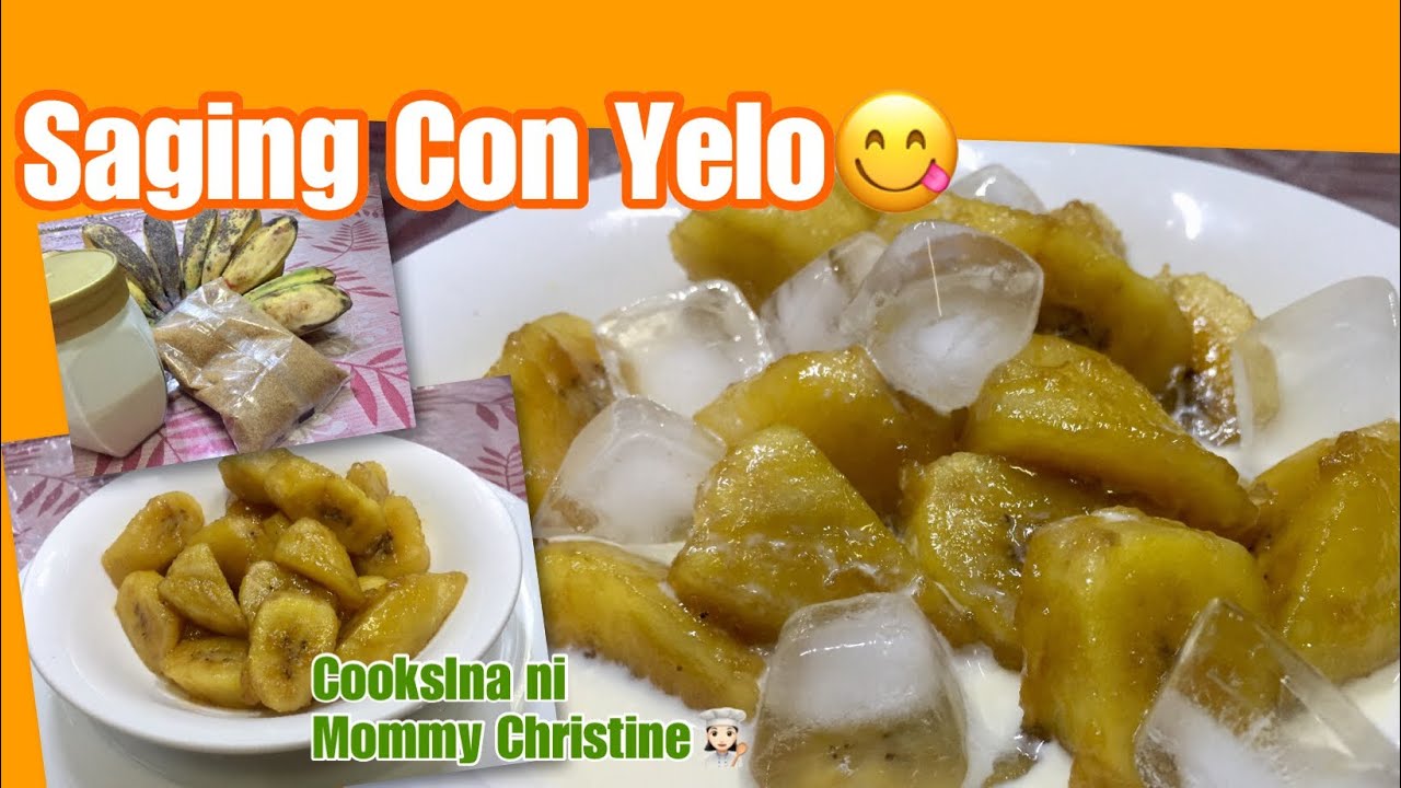 Masarap na Merienda1: SAGING CON YELO| How to Cook Saging Con Yelo ...