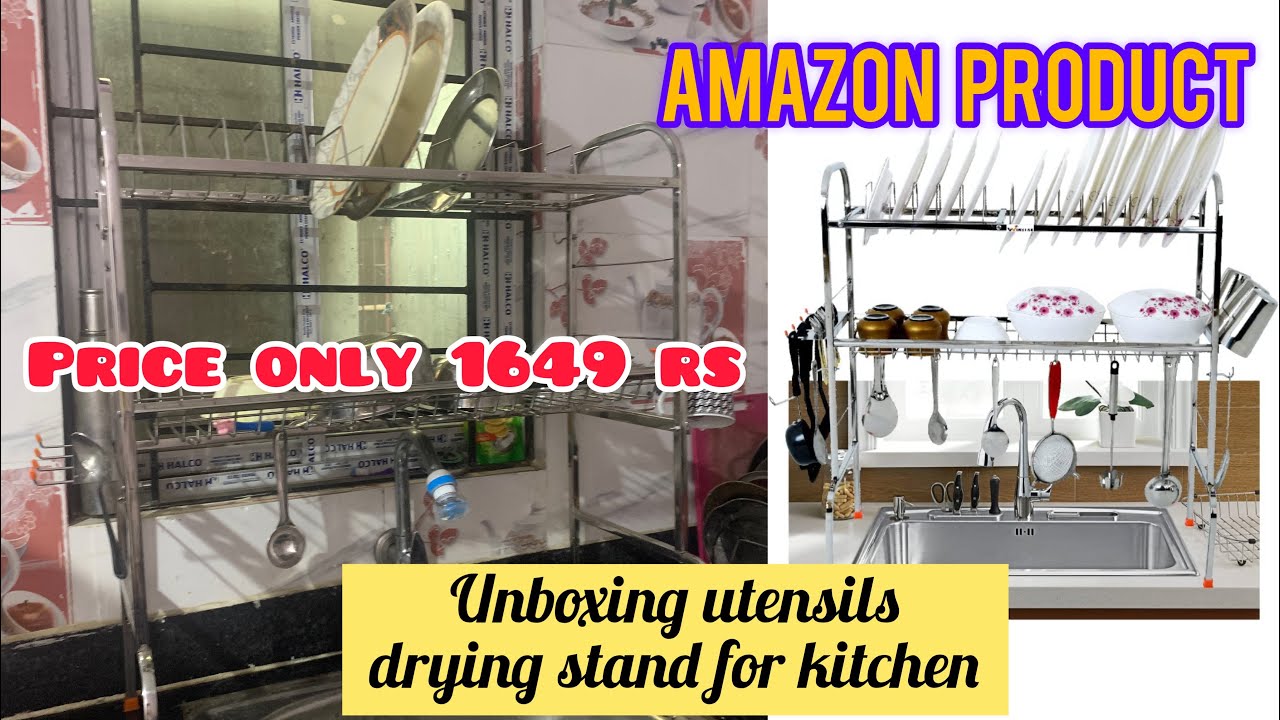 Amazon product || utensils drying stand for kitchen basin || product ...