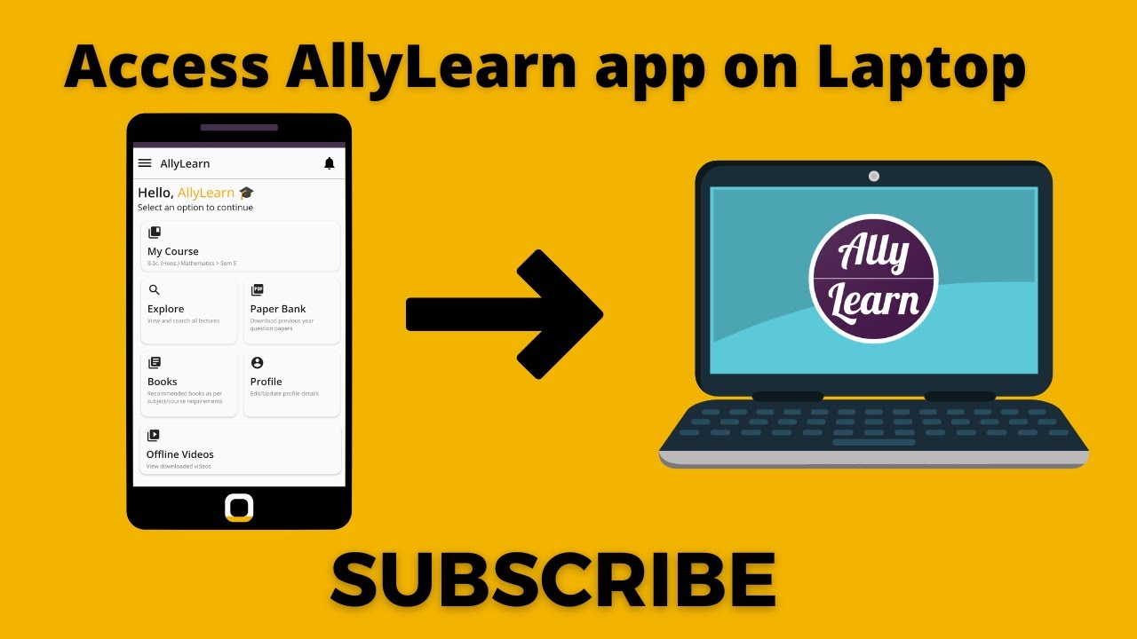 How to access AllyLearn app on Laptop - YouTube