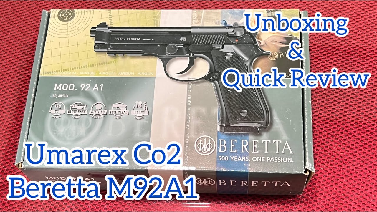 Umarex Beretta m92a1 unboxing and quick review | Beretta M92A1 co2 ...