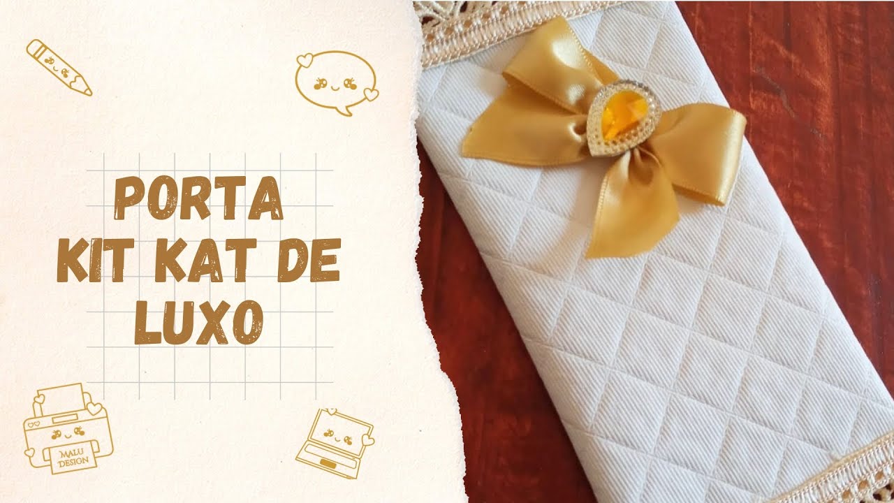 Porta kit kat de luxo (passo a passo) - YouTube