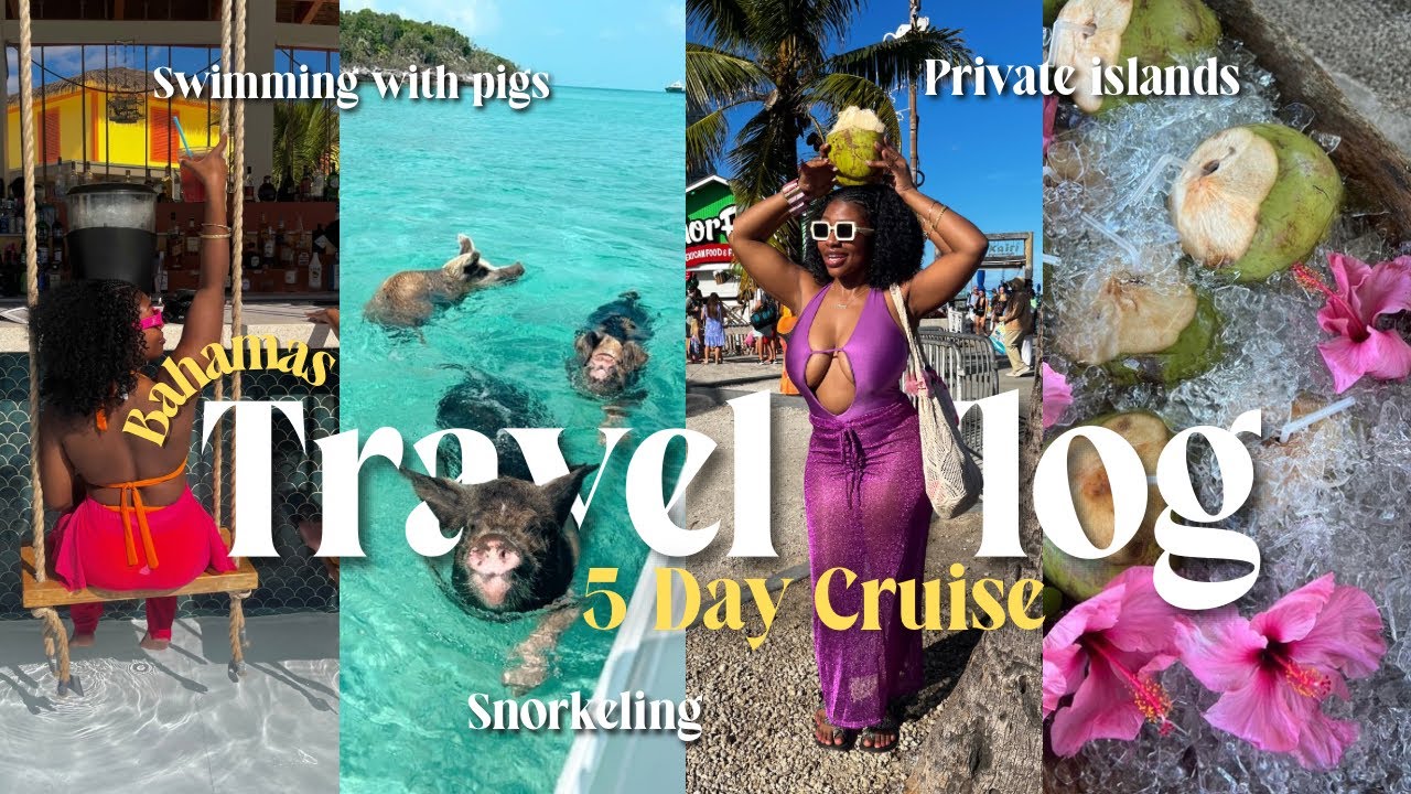 5 Day Cruise Bahamas Vlog | Swimming with Pigs + Private Islands + Jet ...