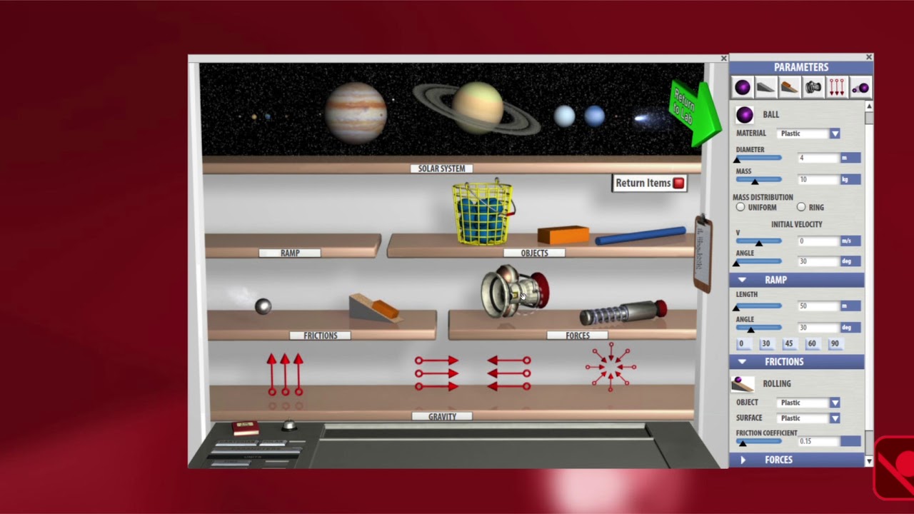 Demo - Mechanics - Ramp Motion - YouTube