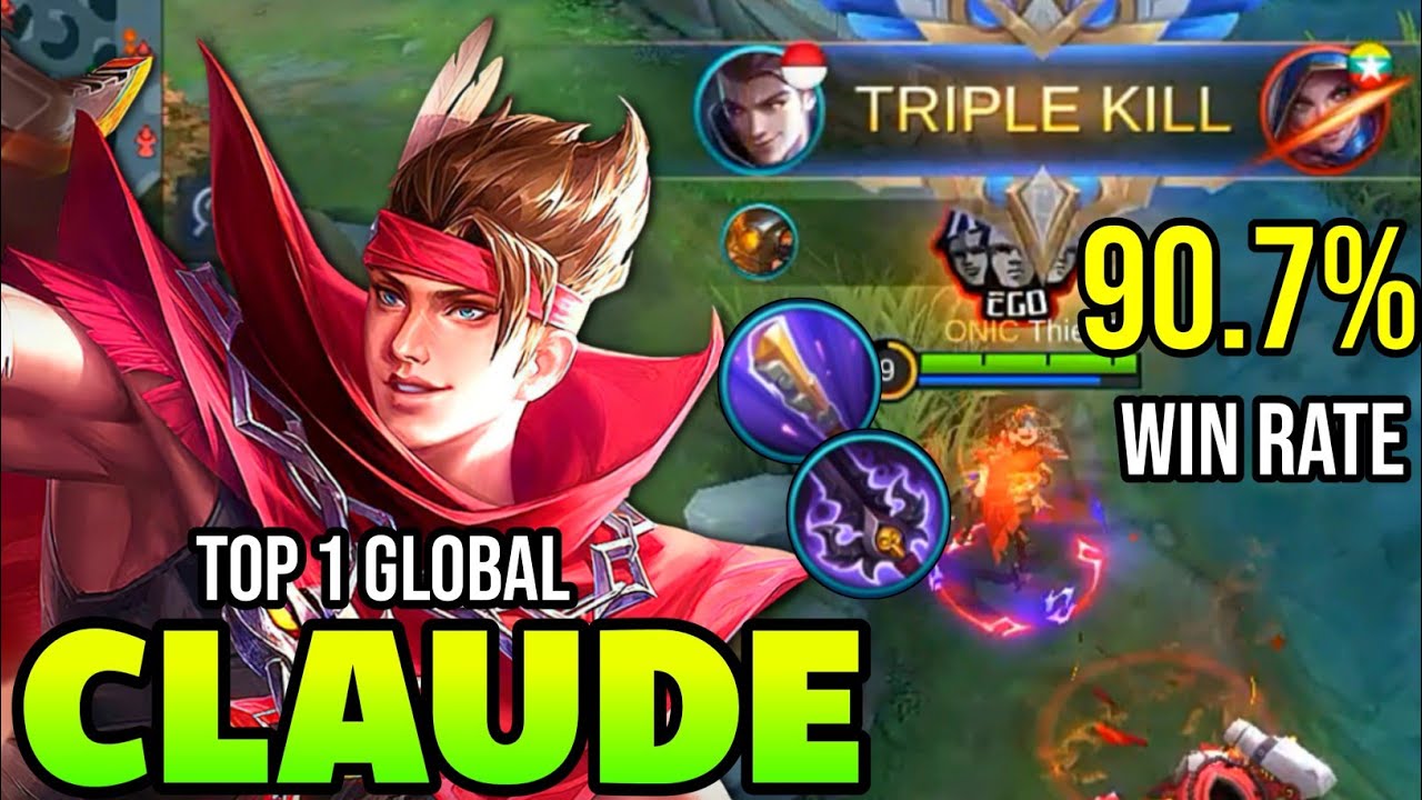 90.7% WIN RATE! CLAUDE BEST BUILD 2021 | TOP 1 GLOBAL CLAUDE GAMEPLAY ...