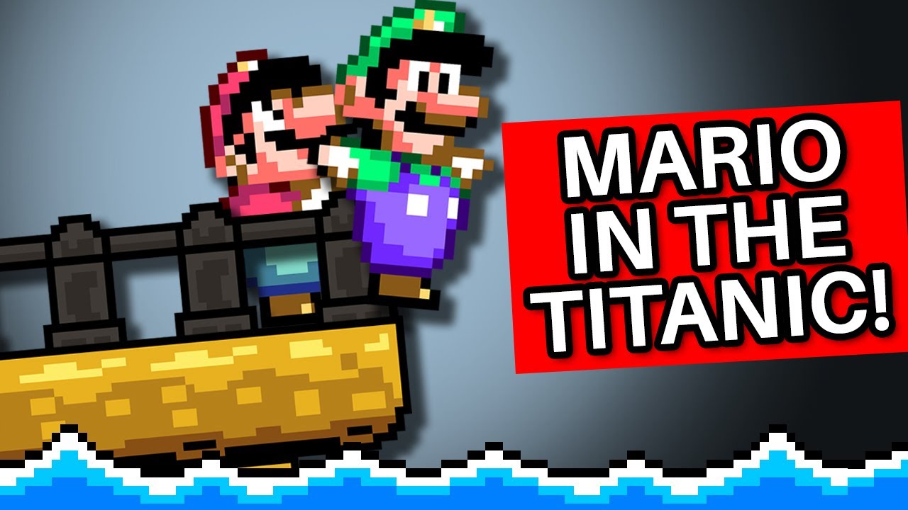 Mario Accidentally Warps Inside of the Movie Titanic - YouTube