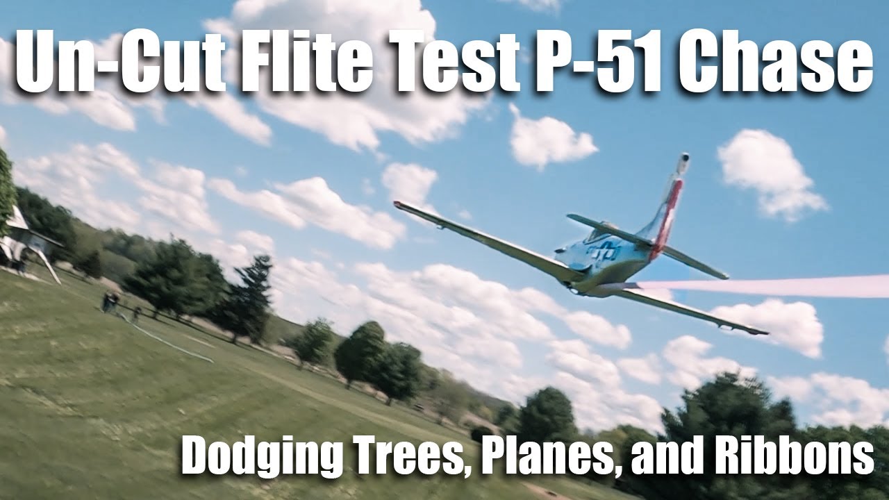 Full un-cut Flite Test P-51 chase until I CRASH - YouTube