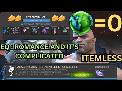 Paragon Gauntlet Easy Completion EQ: Romance & It's Complicated - YouTube