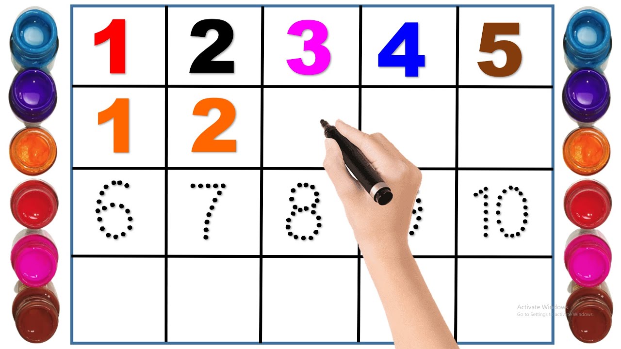 1 से 100 तक गिनती, learn to count, 123 Numbers, learn 123, One two ...