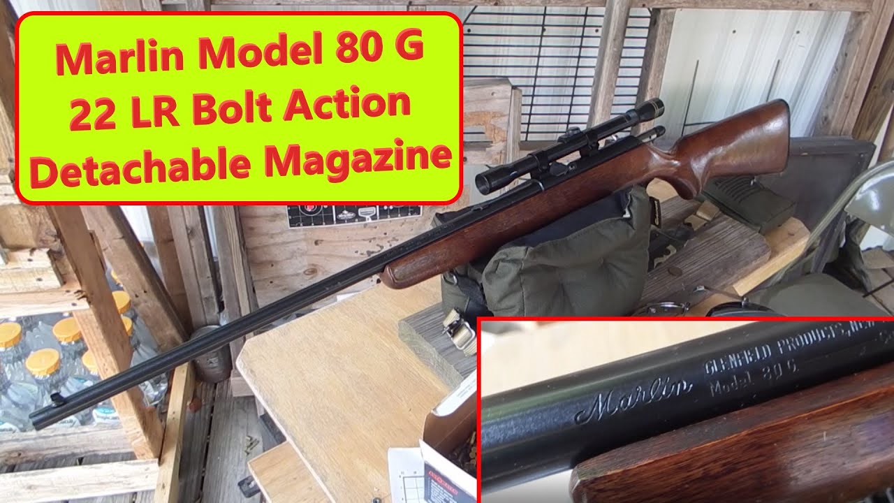 Marlin Model 80G sight in with a classic scope - YouTube