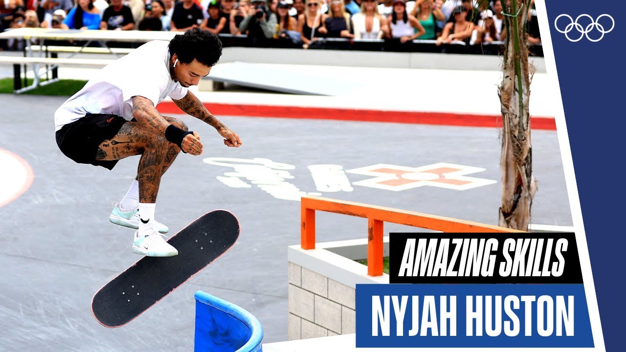 Every Nyjah Huston Trick! | WST: Lausanne 2023 | #RoadToParis2024 - YouTube
