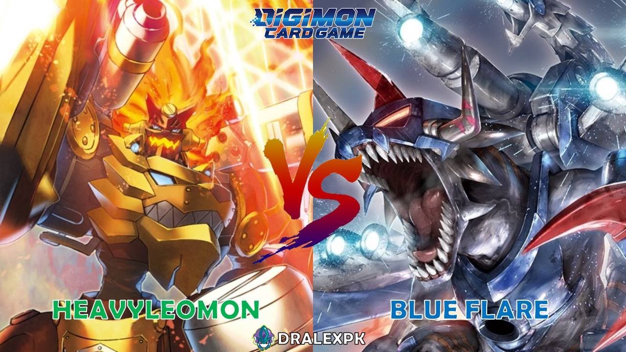 Digimon TCG | HeavyLeomon E-03 | vs Blue Flare (EX5) - YouTube
