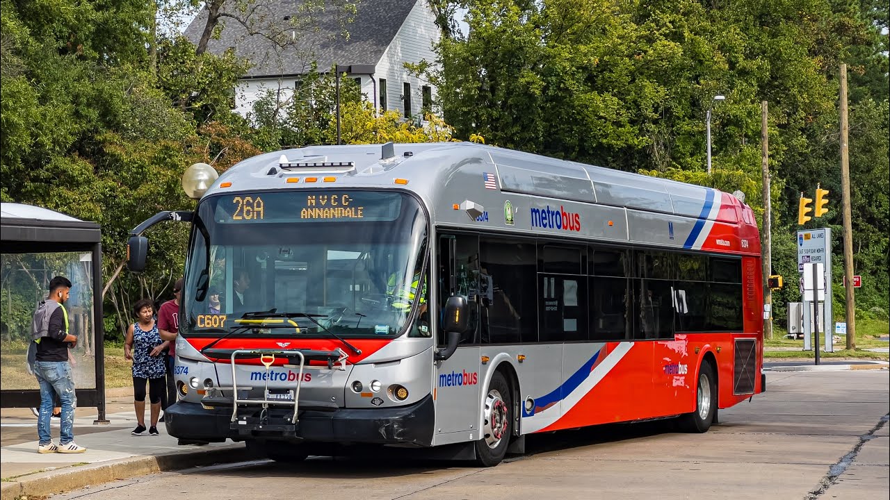 (Retired) WMATA Metrobus: 2008 New Flyer DE40LFA 6374 on Route 26A ...