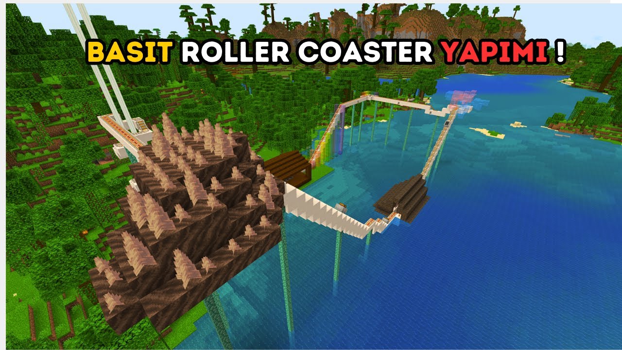 Minecraft Basit Roller Coaster Yapımı 🎢 | Minecraft Serisi - YouTube
