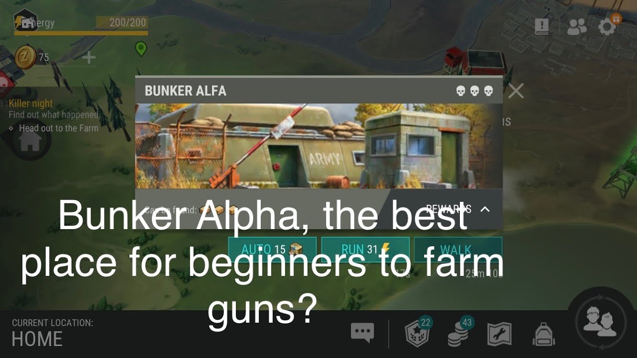 Bunker Alpha-the best place for beginners to farm guns? @oldman50plus ...