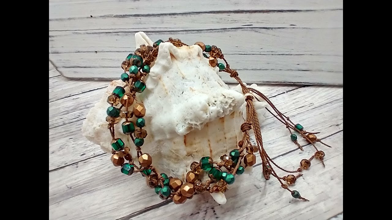 Quick Easy Adjustable Gift Idea! Beady Wrap Bracelet Using Adornable ...