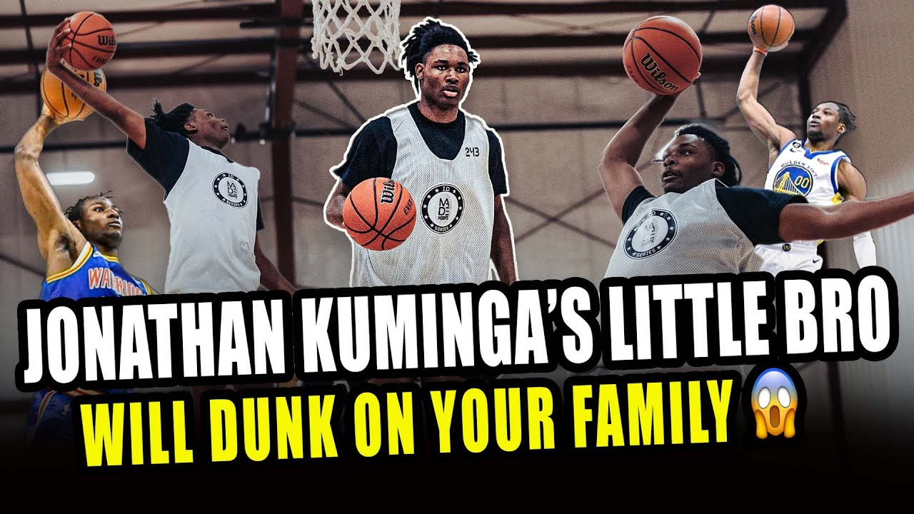 Flory Kuminga will dunk on your family 😱 Jonathan Kuminga's little bro ...