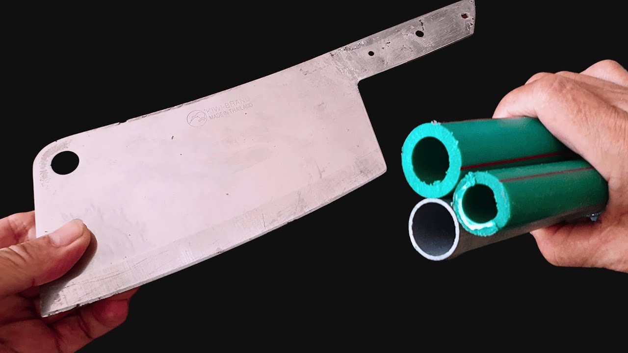 Don't throw away your pvc pipe, how to make a knife handle - YouTube
