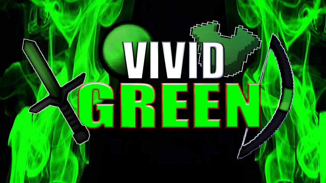 Texture Pack Vivid Green 128x Minecraft PVP - YouTube
