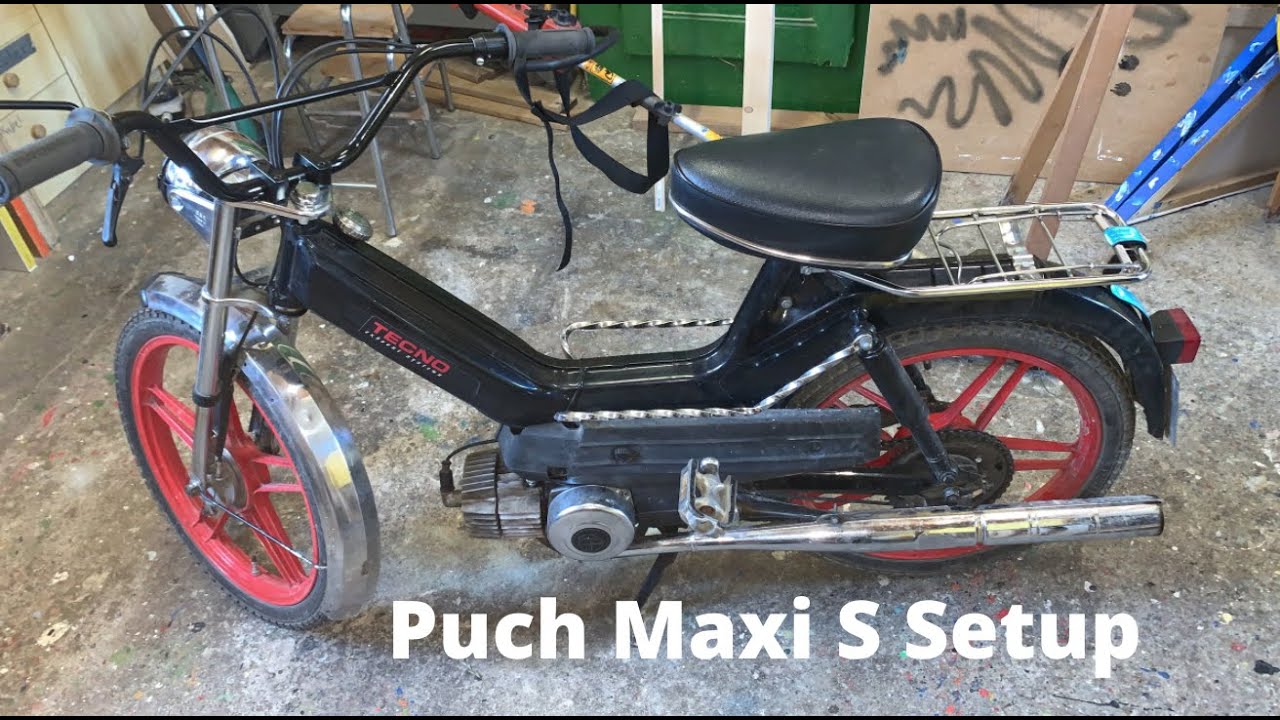Puch Maxi S Tuning Setup// 65ccm Airsal - YouTube