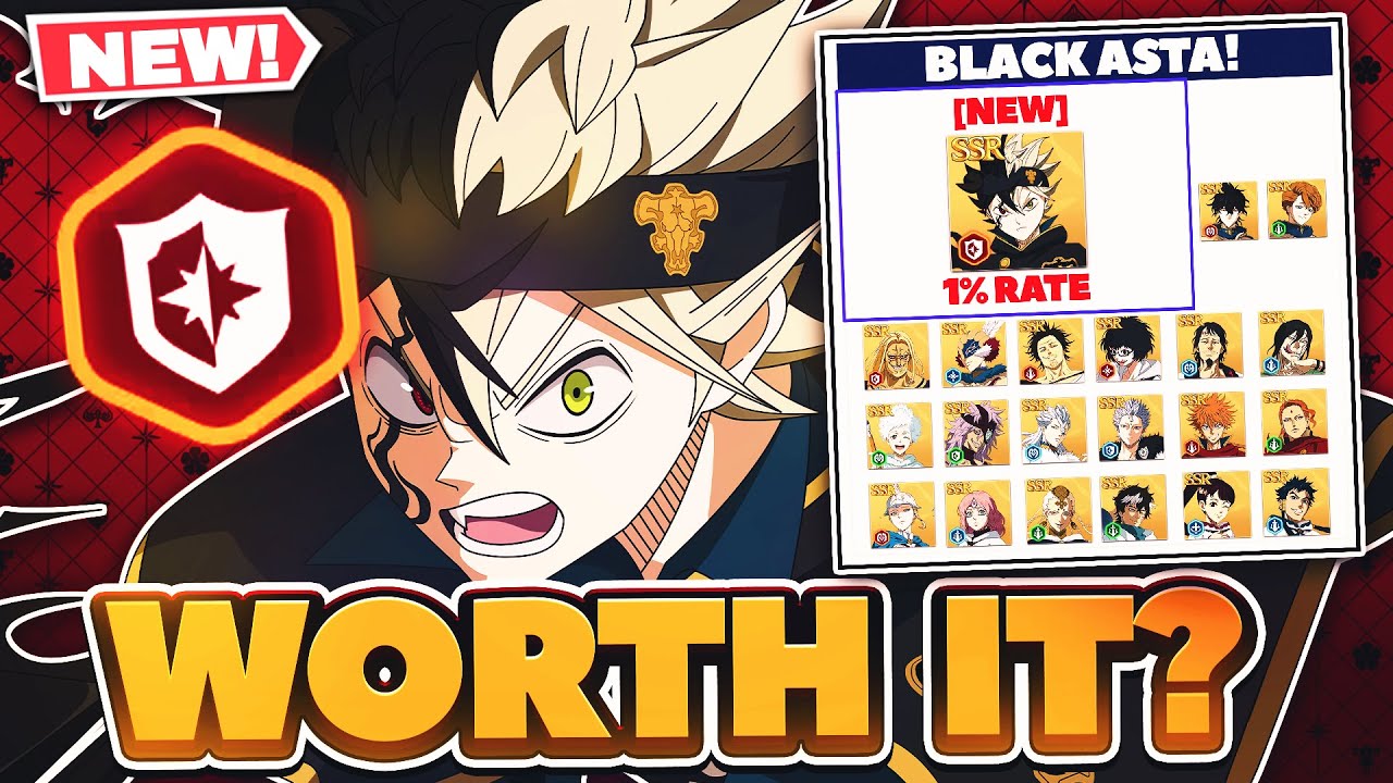 BANNER REVEALED! IS BLACK ASTA WORTH YOUR CRYSTALS? | Black Clover ...