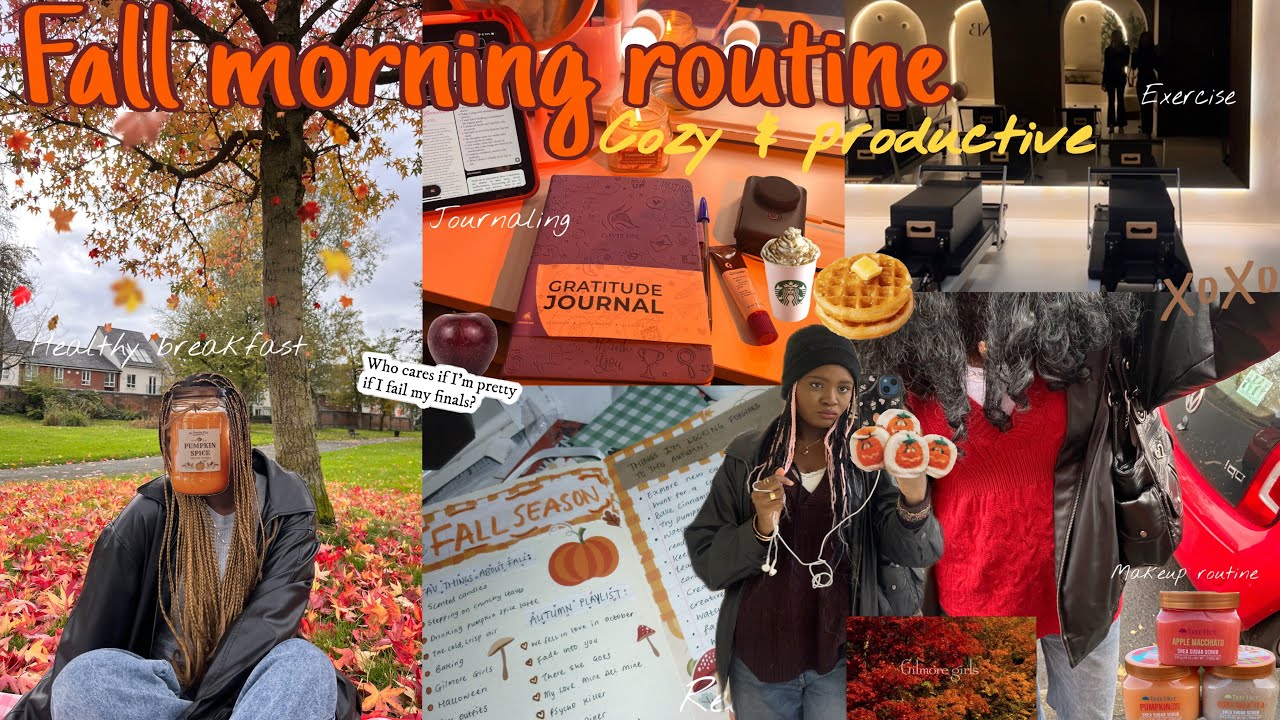 Fall morning routine 🎃 productive, cozy & aesthetic - YouTube