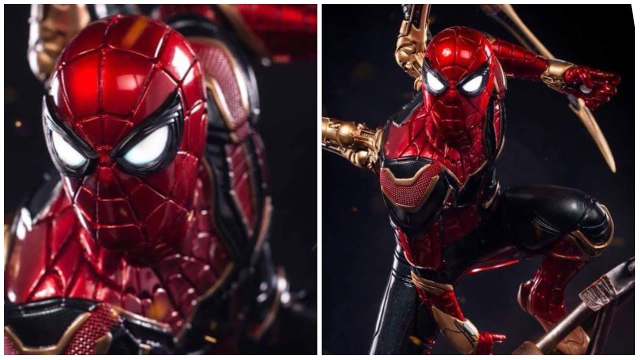 IRON STUDIOS Iron Spider 1/4 Scale Highly Detailed Statue - YouTube