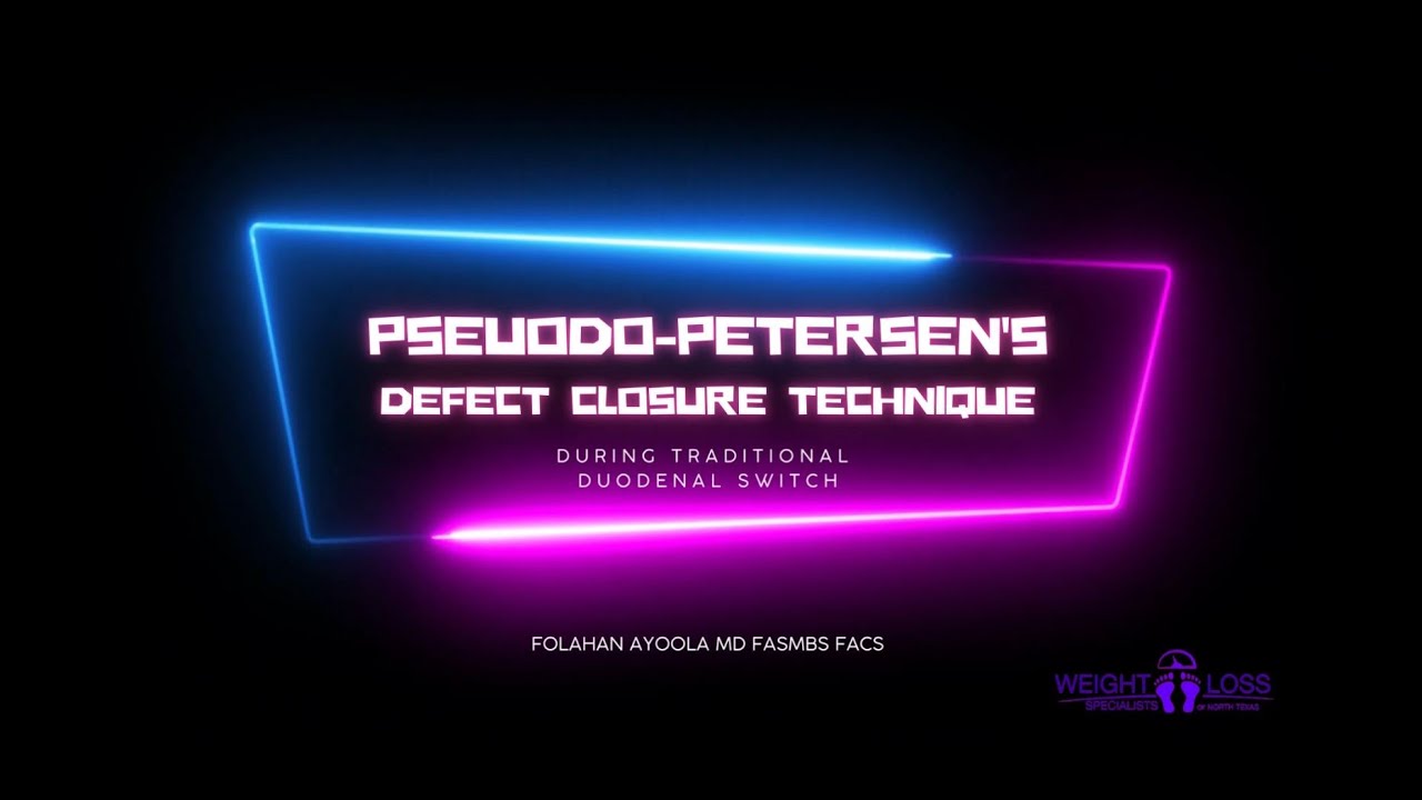 Dr Ayoola Pseudo Petersen's Defect Closure Technique - YouTube
