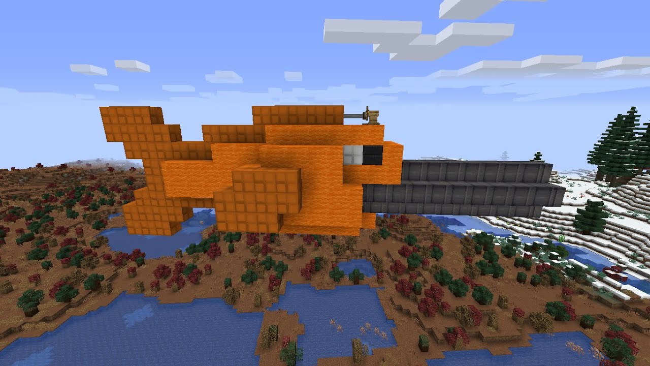 MiniShark gatling gun ship using Create and Valkyrien Skies! - YouTube