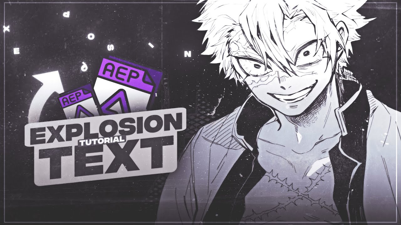Text Explosion Animation AfterEffect AMV Tutorial | افتر افكت شرح انميشن انفجار التكست - YouTube