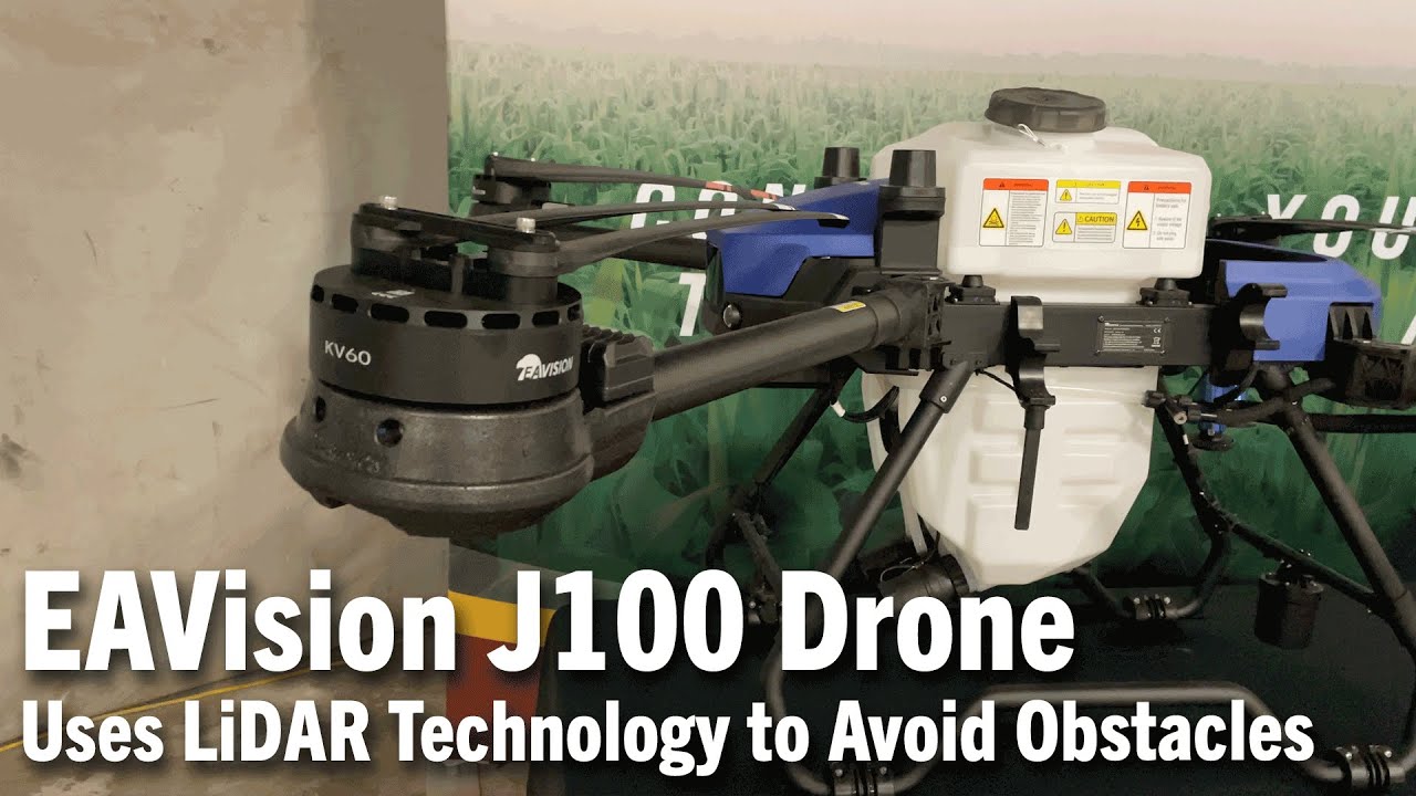 EAVision J100 Drone Uses LiDAR Technology to Avoid Obstacles - YouTube