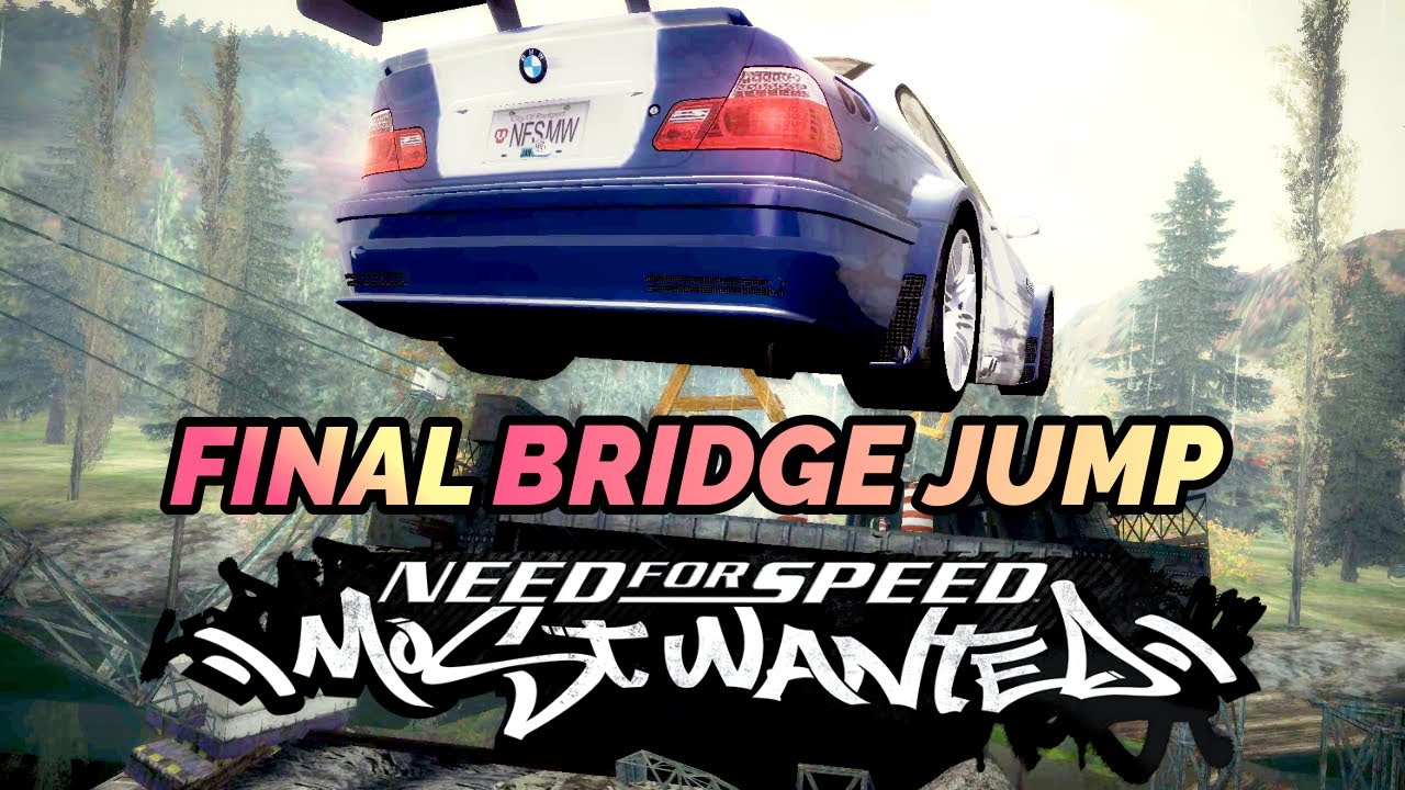 Final Pursuit And Bridge Jump NFS Most Wanted - CONDITION 10 Cops - All Cross Cop Vehicles - YouTube