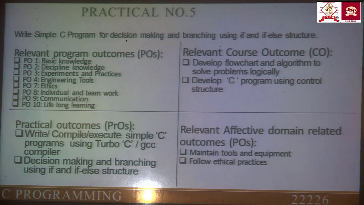 Exp 05 P C decision making and branching using if and if else structure - YouTube