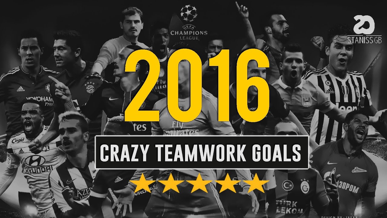 Most Amazing TeamPlay Goals in Football 2015/2016 - YouTube