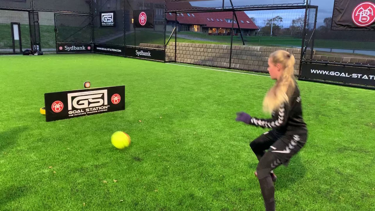 Goal Station Rebounder and Fitness Lights - YouTube
