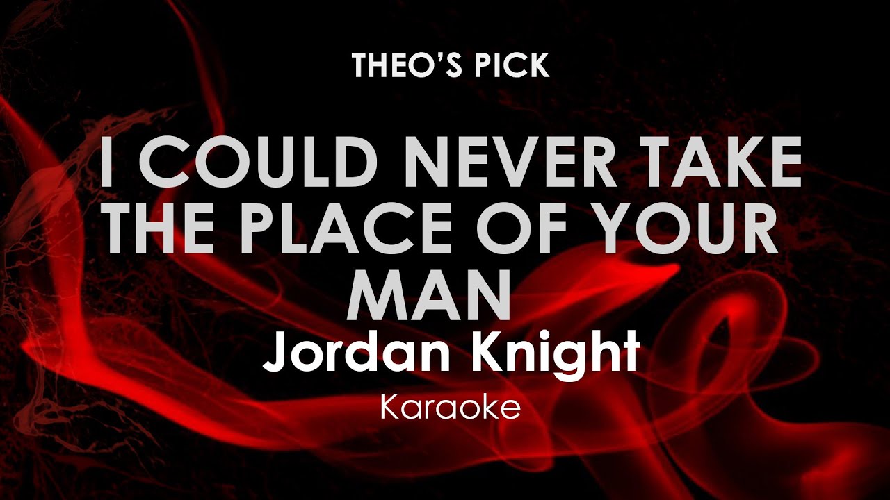 I Could Never Take The Place Of Your Man | Jordan Knight karaoke - YouTube
