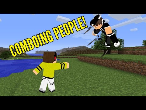 Comboing People Minecraft PVP - YouTube