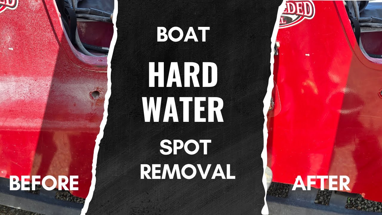 Quick & Easy Hard Water Spot Removal on Our Boat - YouTube
