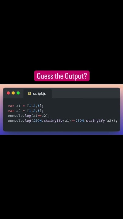 Guess the Output...? #programming #javascript #html #css #html5 #coding #webdesign # ...