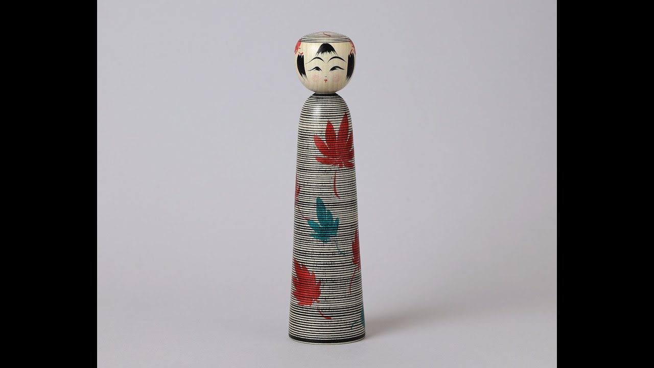 Teruyuki Hiraga momiji | striped pattern, Sakunami style kokeshi ...