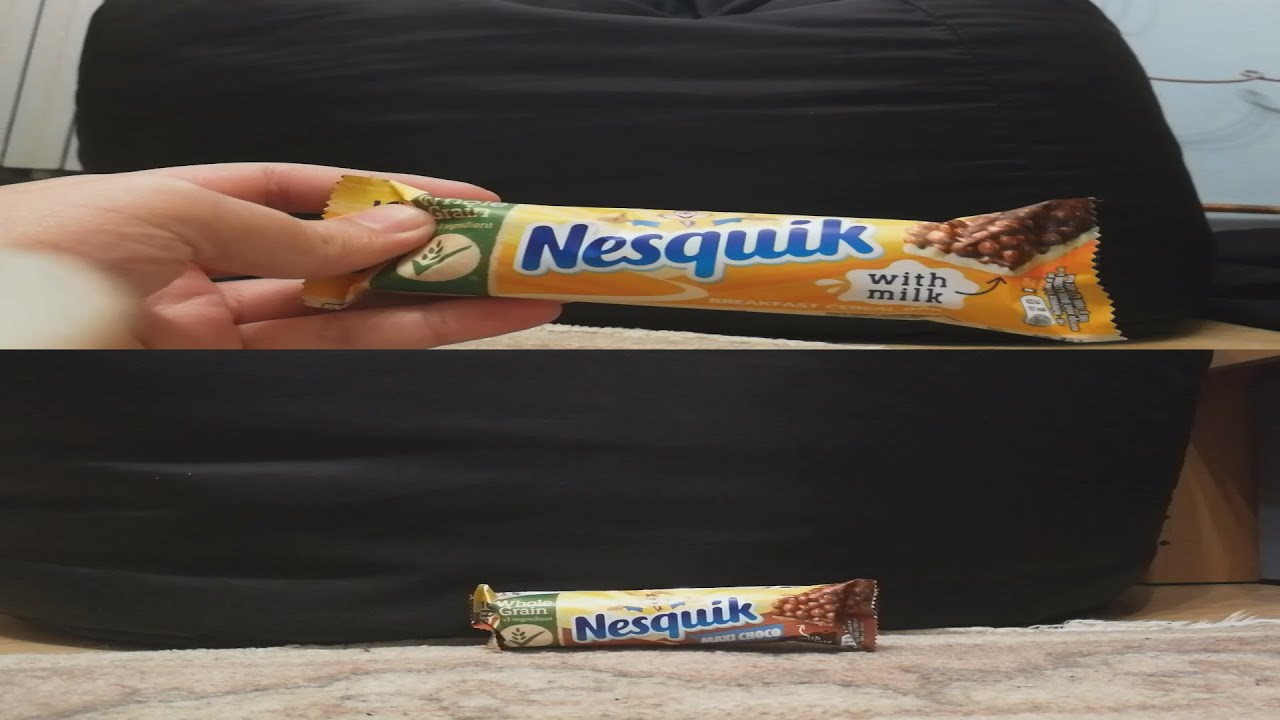 Nesquik Breakfast Cereal Bars Satisfying unboxing ASMR - YouTube