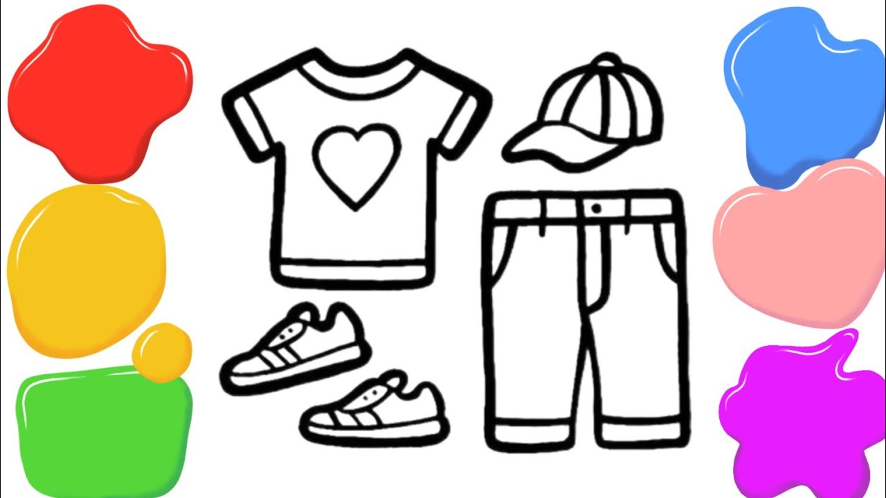 How to Paint a Cloths👕 Step by Step for Kids| Painting | Drawing ...