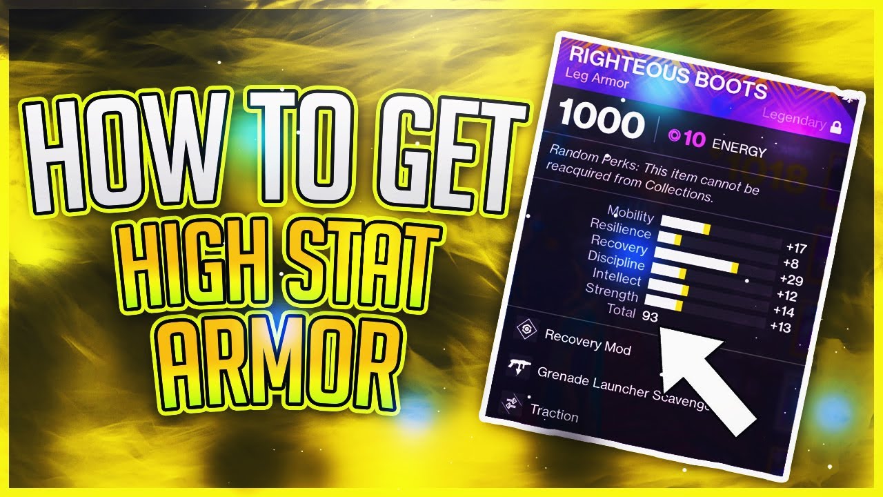 Destiny 2 - New Insane Way To Get High Stat Armor (How To Get High Stat ...