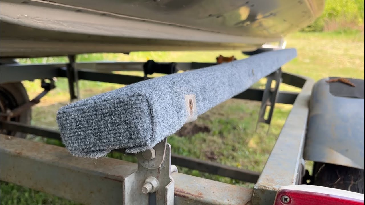How to replace boat trailer runners - YouTube